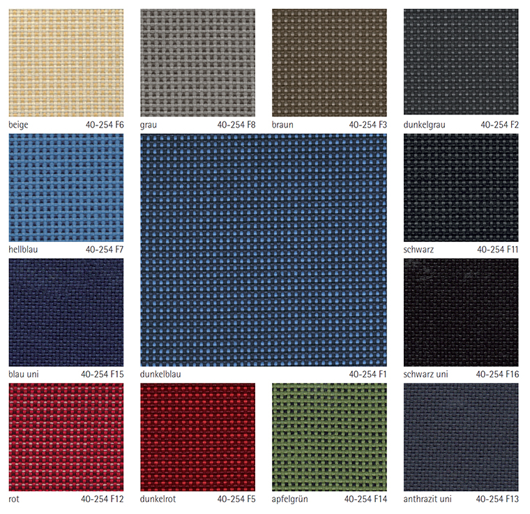 Bezugsstoffe - Bürostühle / Büromöbeloberflächen - Büromöbel